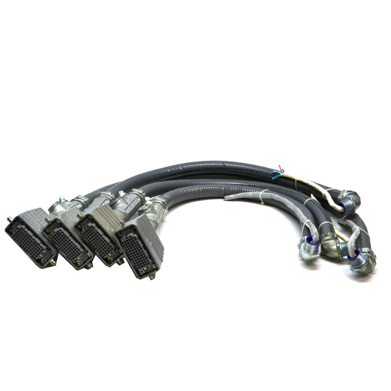 (Lot of 4) Harting HAN-DD72F 72-Pin Connector w/EYA-75 4Q-975 Fittings ...