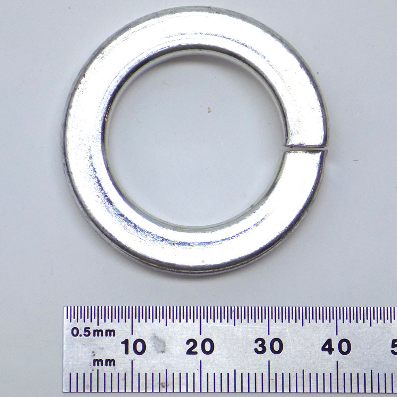 Helical Spring Steel Lock Washers, 25.5mm ID x 40.0mm OD x 4.8mm Thk (500)