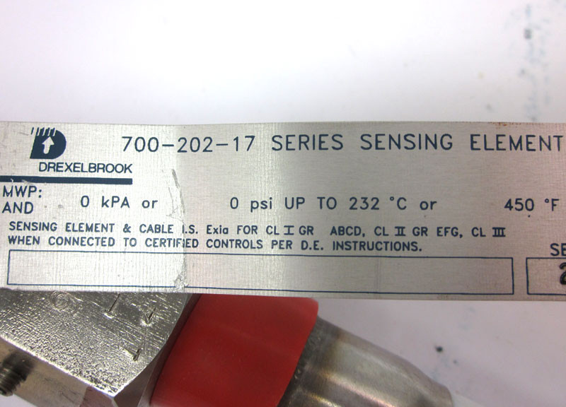 NEW Ametek Drexelbrook 700-202-17 17" Sensing Element