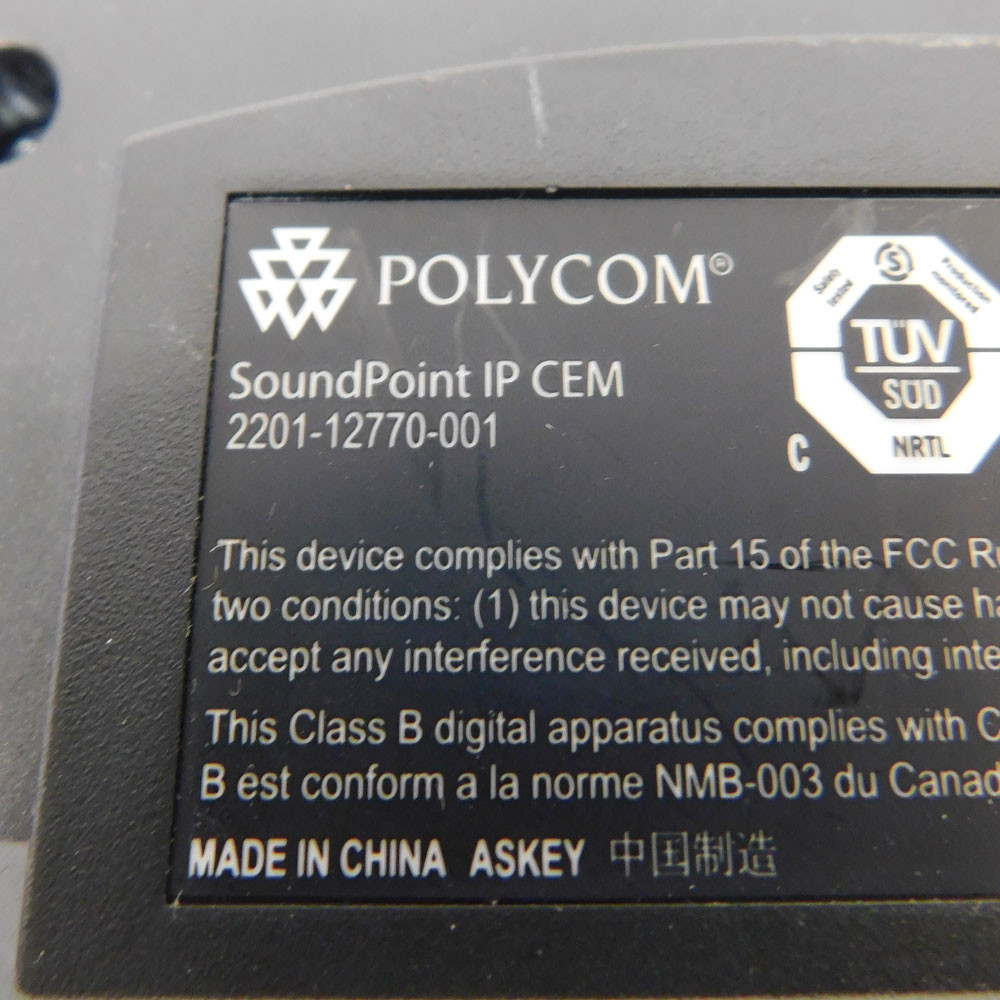 Polycom IP 670 Conference Telephone w/ Polycom IP CEM Color Expansion ...