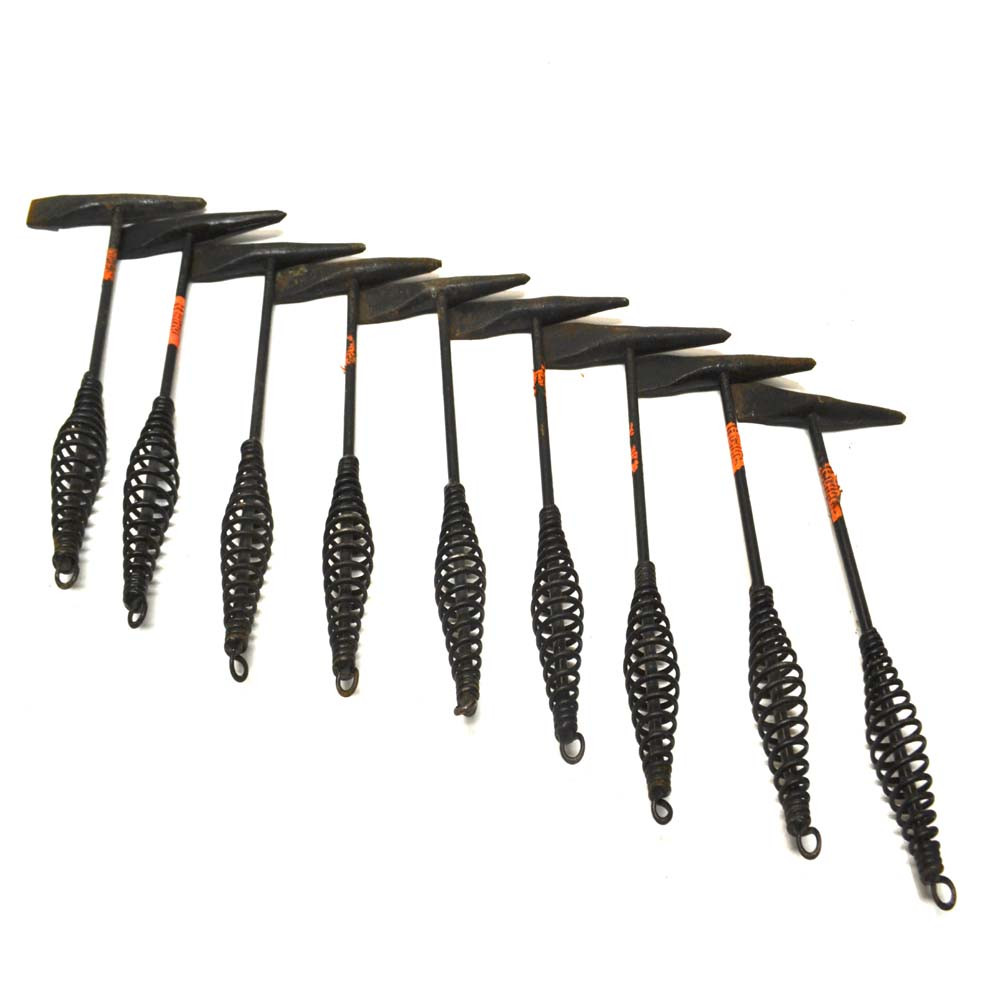 HF Double Chisel Head Steel Welding Chipping Hammers w/ Spring-Grip (9)