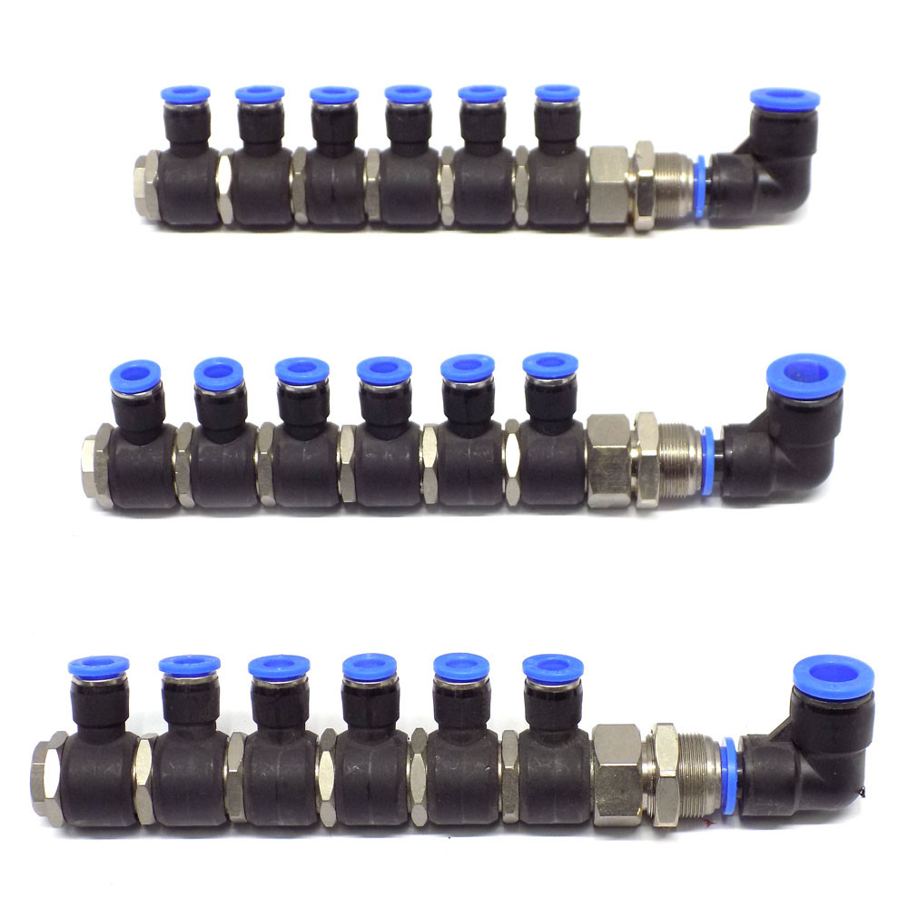 Sang-A 7-Fitting Pneumatic Air Distribution Push Fitting Blocks (3)