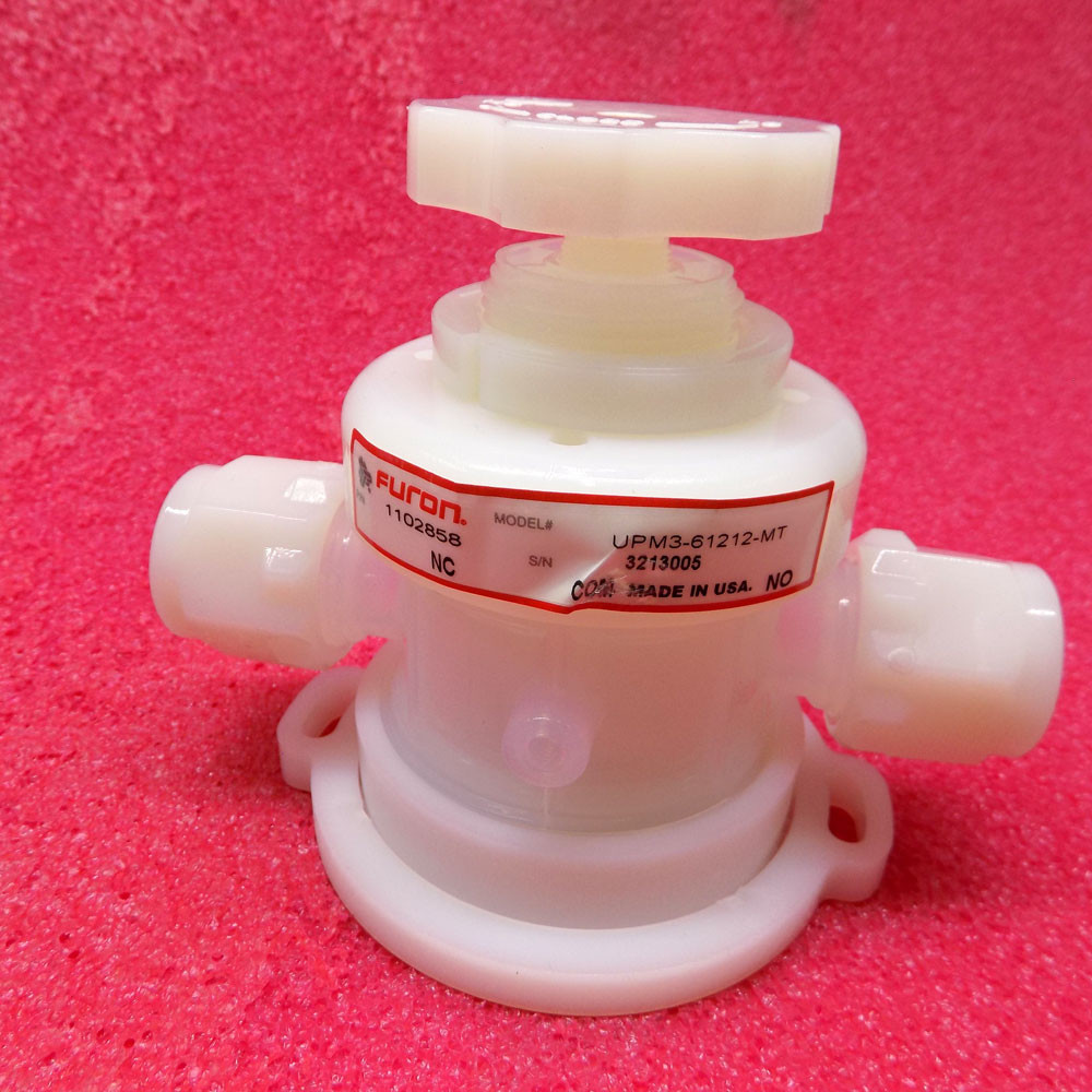 Furon UPM3-61212-MT 3-Way Manually Actuated Multi Turn UPM Diaphram Valve