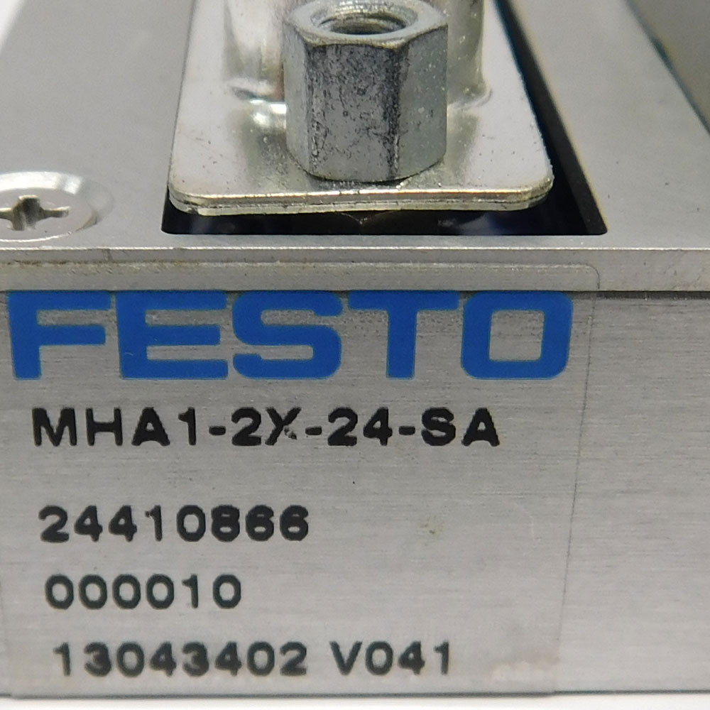 Festo MHA1-2X-24-SA High Density Valve Terminal w/ (24) Stacked Pilot ...