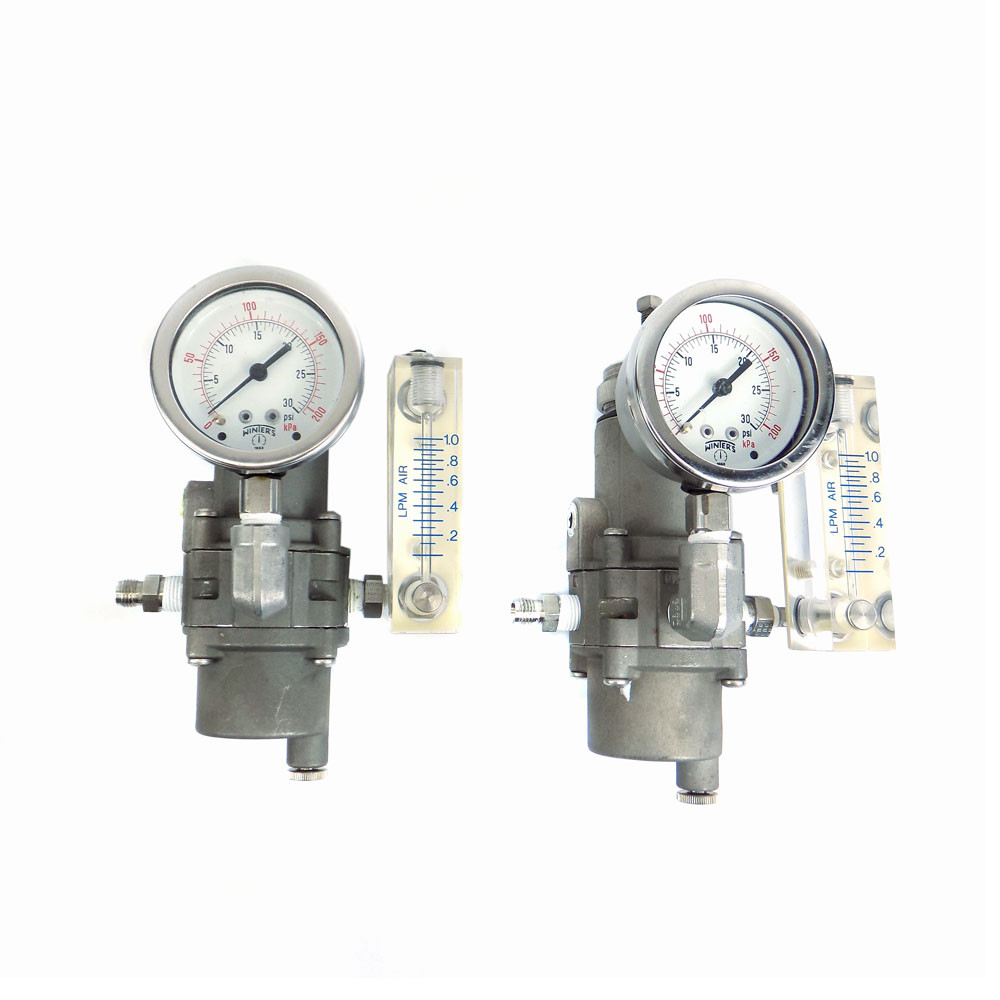 Bellofram T51 960-242-000 SS Regulator w/ PSI and LPM Gauges (2)