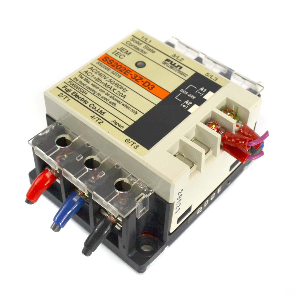 Fuji SS202E-3Z-D3 AC240V 50/60Hz F06265094 AC1=Ith=Max.20A Solid State ...