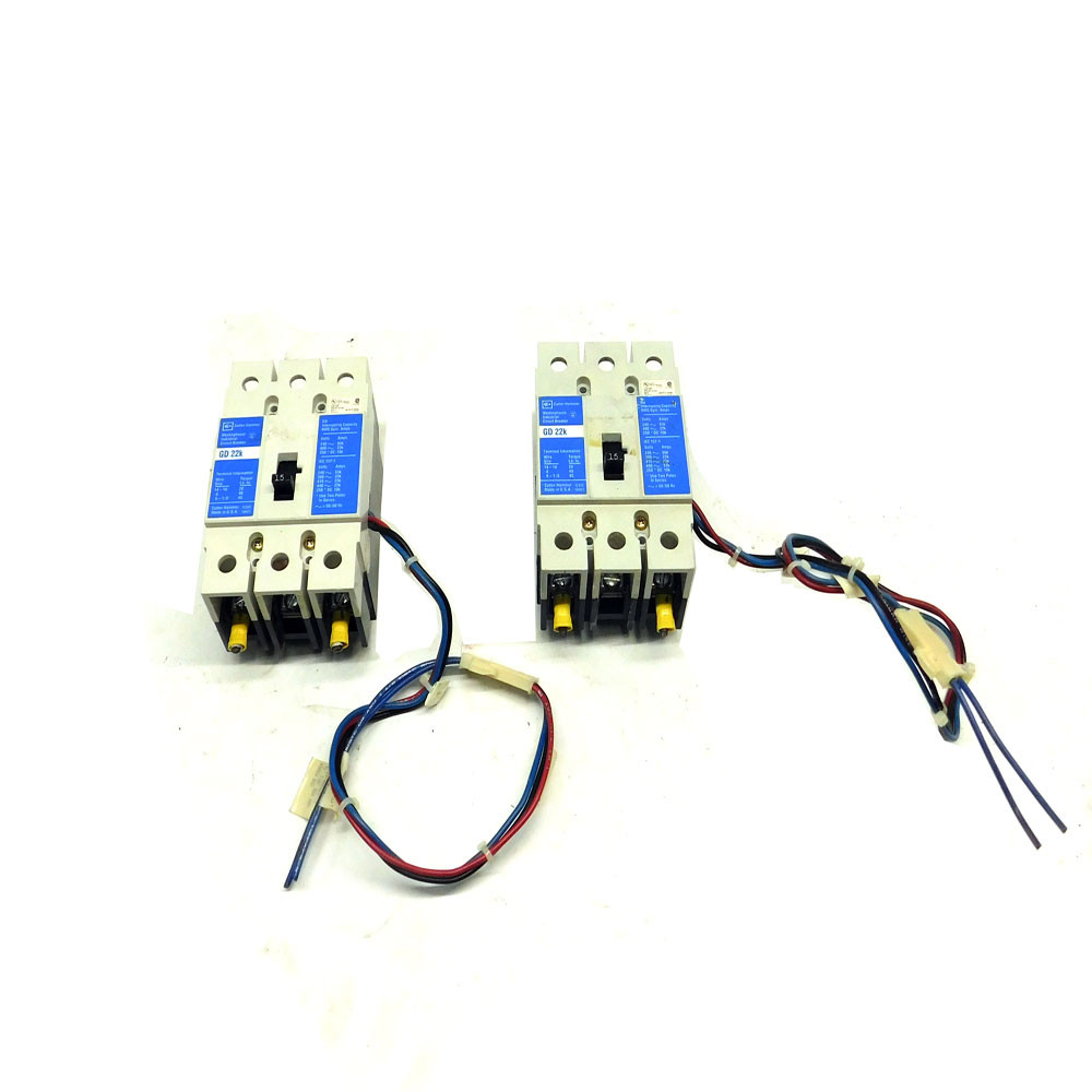 Cutler-Hammer GD 22k 15A Industrial Circuit Breakers 480VAC 125/250VDC (2)