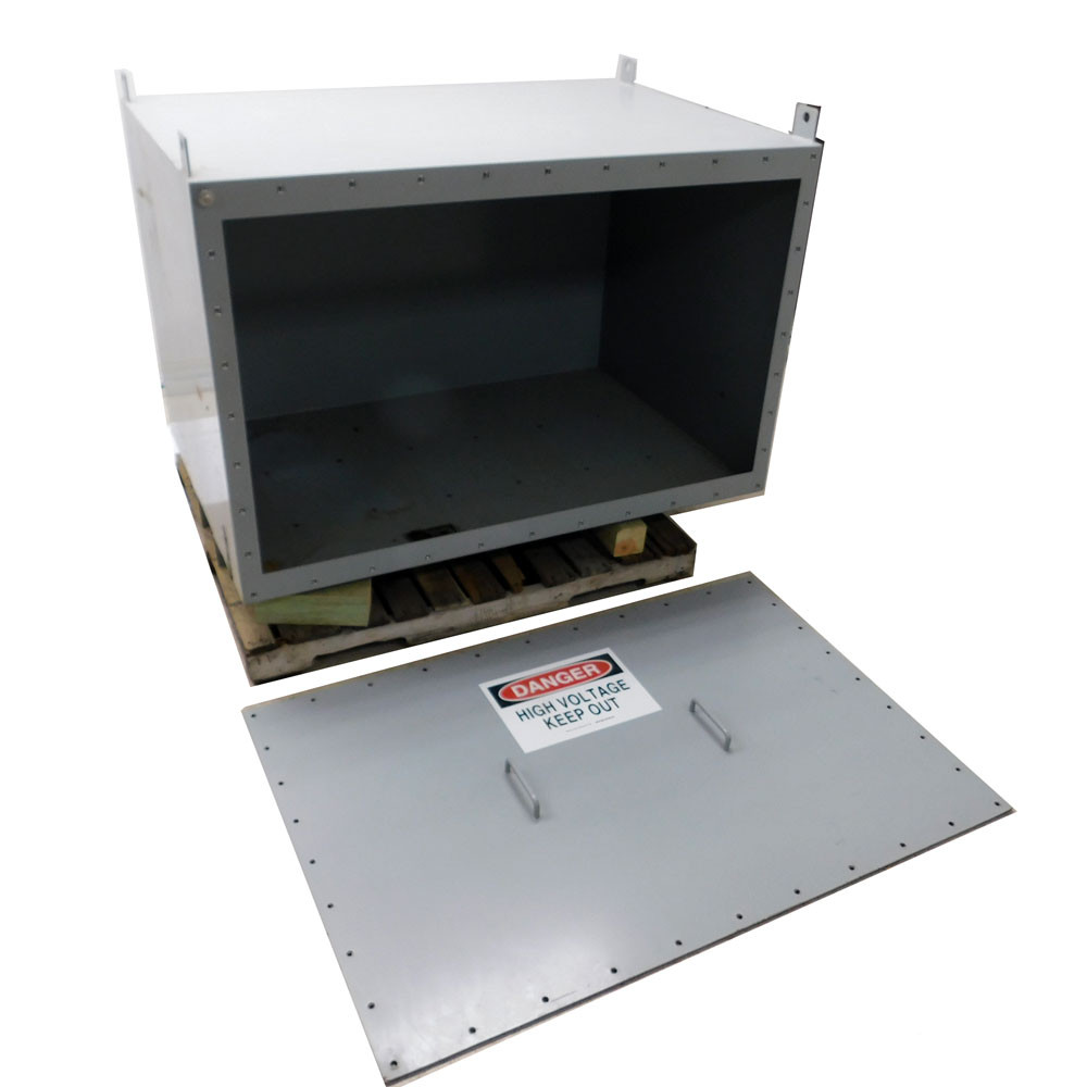 Heavy Steel Electric Enclosure Gray 56" x 38" x 38" High Voltage +Lift ...