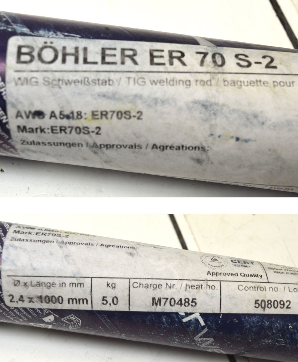 Bohler ER70S-2 15-kgs 33-lbs 3/32 TIG Welding Wire Filler, 56% OFF