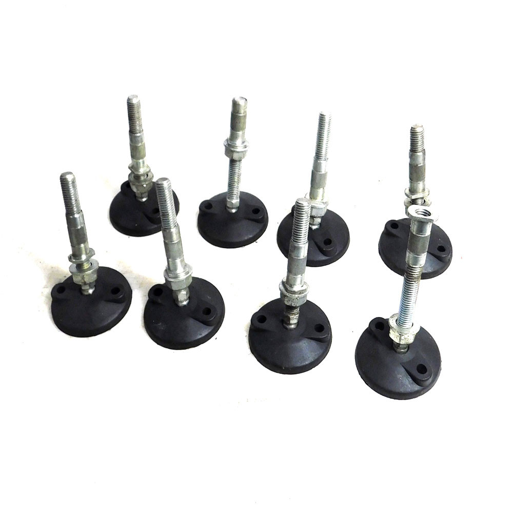 S&W BNYLB34 Swivel 5.125"H x 3"D Steel PolyMount Leveling Feet Mounts (8)