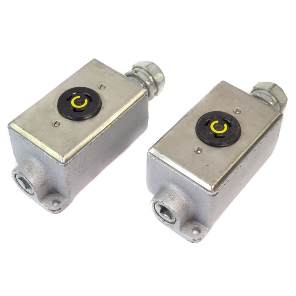 Hubbell L5-20R 20A 125V Receptacle w/ O-Z/Gedney FSC-1-75 Enclosure (2)