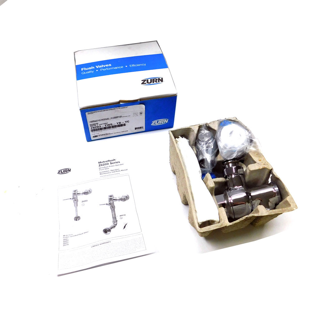 Zurn Z6203-EWS-YB-YC 0.50GPF Exposed Metro Flush Valve Chrome Finish