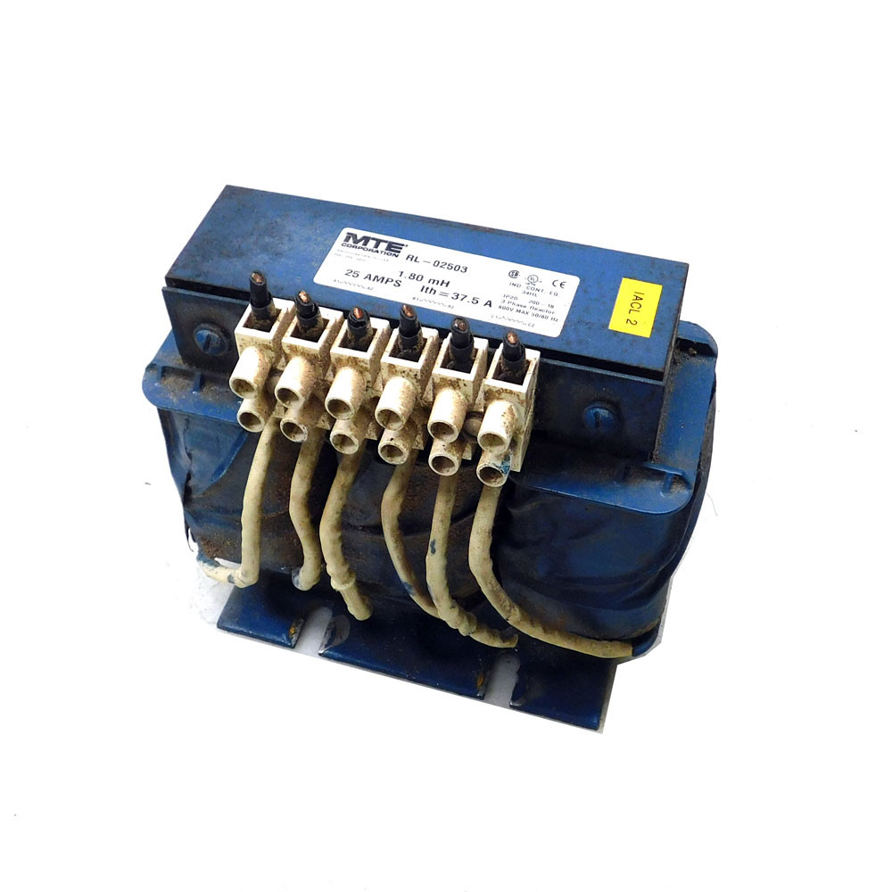 MTE RL-02503 RL Series Line Reactor Industrial Transformer 25A 3-Phase ...