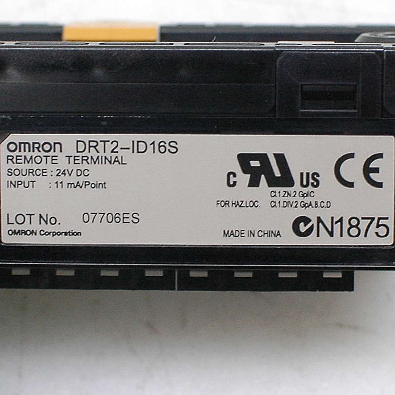 Omron DRT2-ID16S Remote Terminal 16 Channel Sensor Input w/ e-CON ...