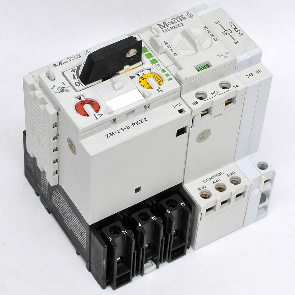 Moeller PKZ2 16-23A Adjustable Motor Starter Breaker ZM-25-8-PKZ2 RE ...