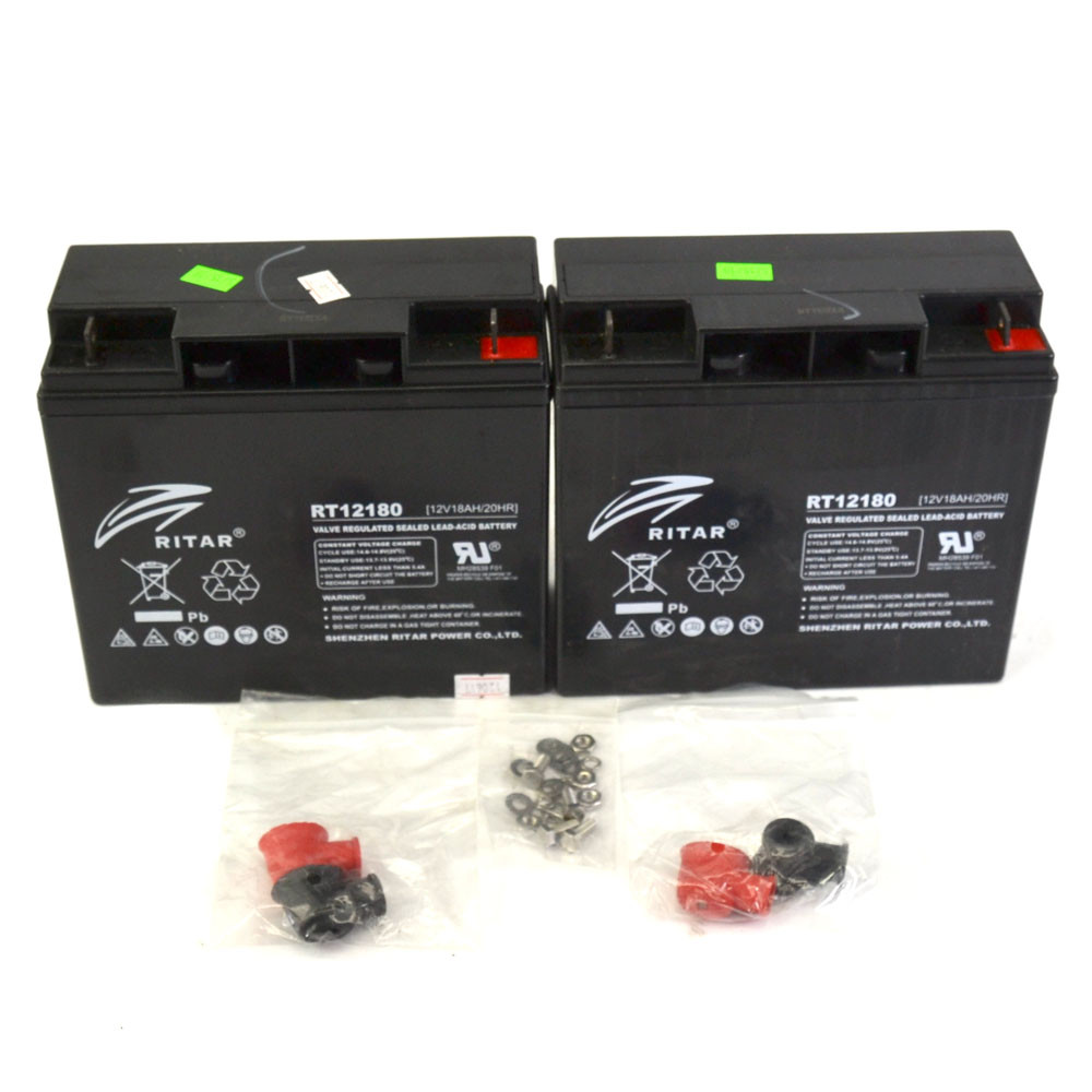 Ritar RT12180 12V 18Ah Sealed Lead Acid Replacement Rechargeable Battery (2)