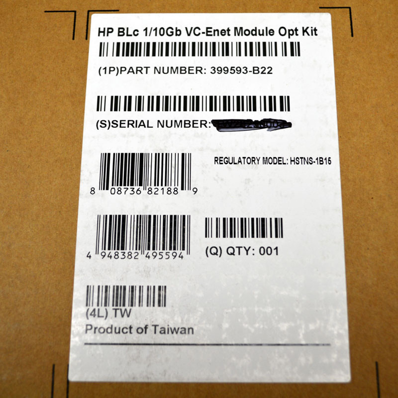HP 399593-B22 1/10Gb VC-Enet Virtual Connect Ethernet Module HSTNS-1B15