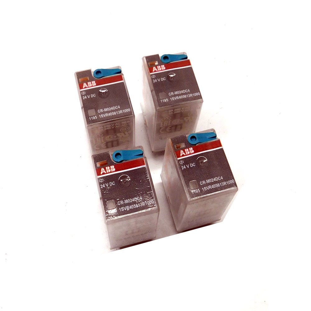 ABB CR-M024DC4 Pluggable Interface Relays 24VDC 250VAC 6 Amps (4)