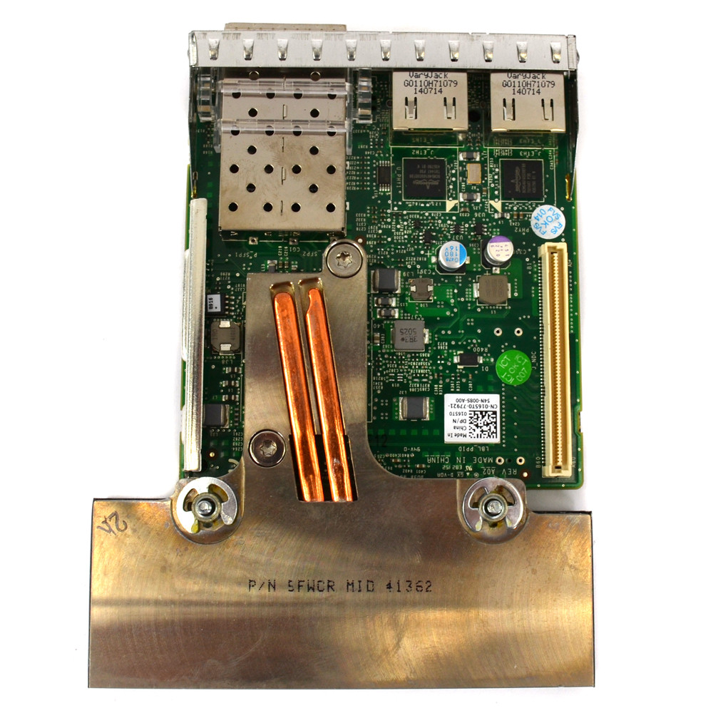 Dell 0165T0 57800 21Gb RJ45 2x10GB SFP+ Quad Port Network Daughter Card