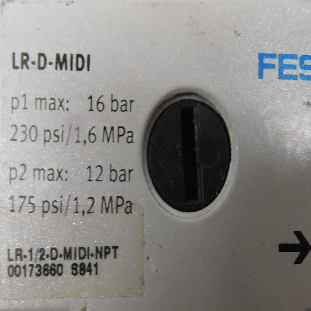 Festo LR-D-MIDI Pneumatic Pressure Regulator 1/2 Valve, 45% OFF