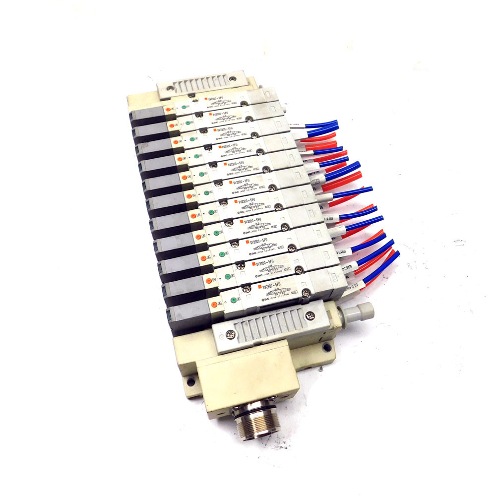 SMC Pneumatic Solenoid Valves (9)SV2300-5FU & (2)SV2400-5FU