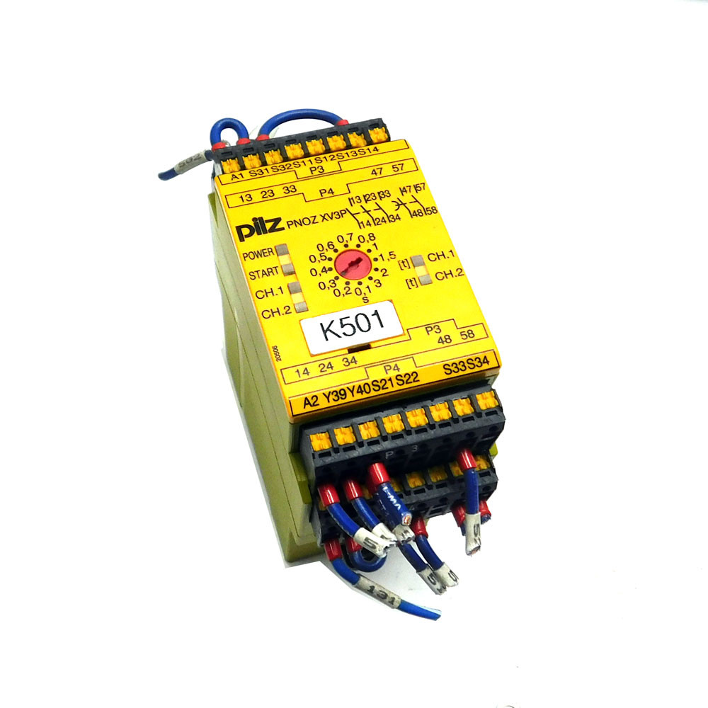 Pilz PNOZ XV3P 24VDC DIN Rail Mount Indutrial Safety Relay