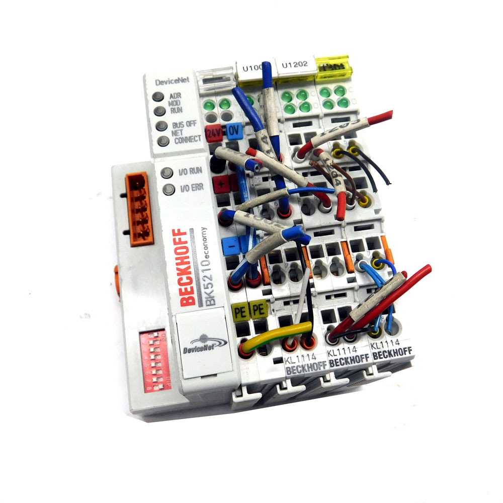 Beckhoff BK5210 DeviceNet Bus Coupler Interface w/ (3) KL1114 4-Ch ...
