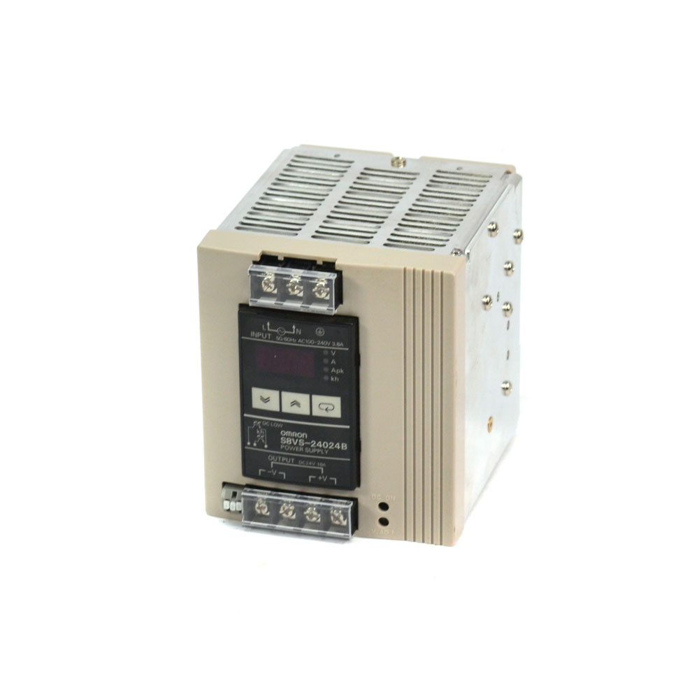 Omron S8VS-24024B Power Supply 100-240VAC 3.8A Input 24VDC 10A Output
