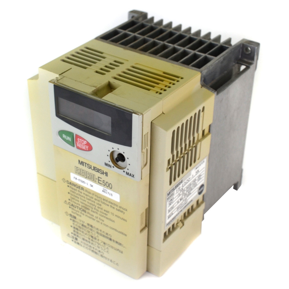Mitsubishi FR-E520-1.5K Inverter Drive 1.5KW 2HP 8A 3PH 200-240VAC 0-400Hz