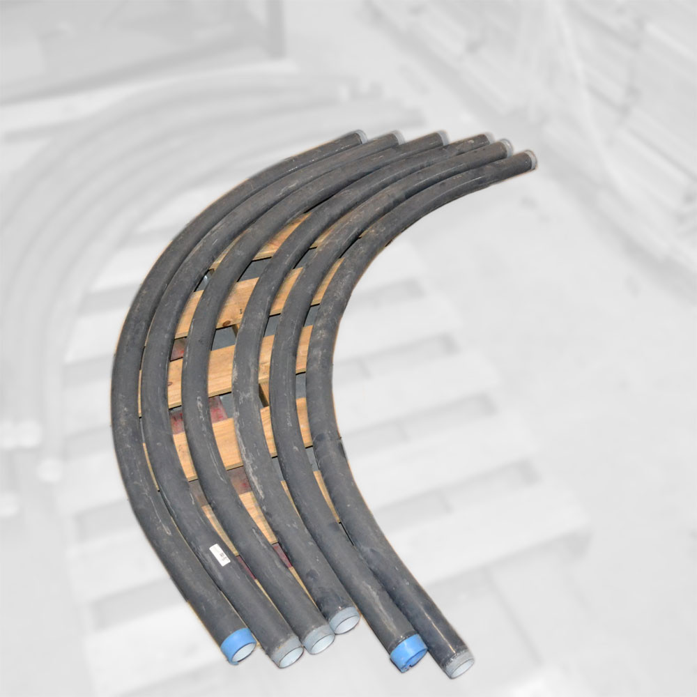 Gafco 2" x 36" x 90° Rigid Angle Steel Pipe Threaded Conduit Elbow (6)