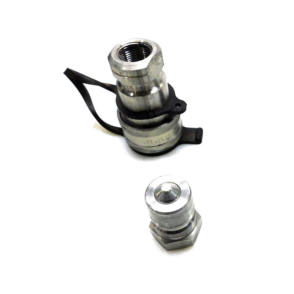 Parker Hannifin SH6-62 Disconnect & SH6-63 Pipe Nipple w/ Plug Caps (2)