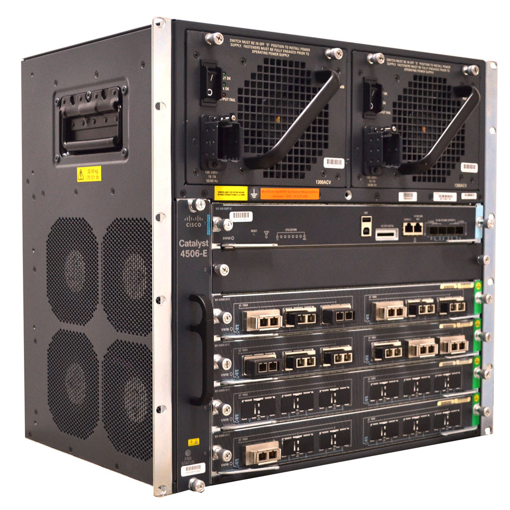Cisco WS-C4506-E Catalyst Chassis w/ WS-X45-SUP7-E 4x WS-X4606-X2-E 2x PS