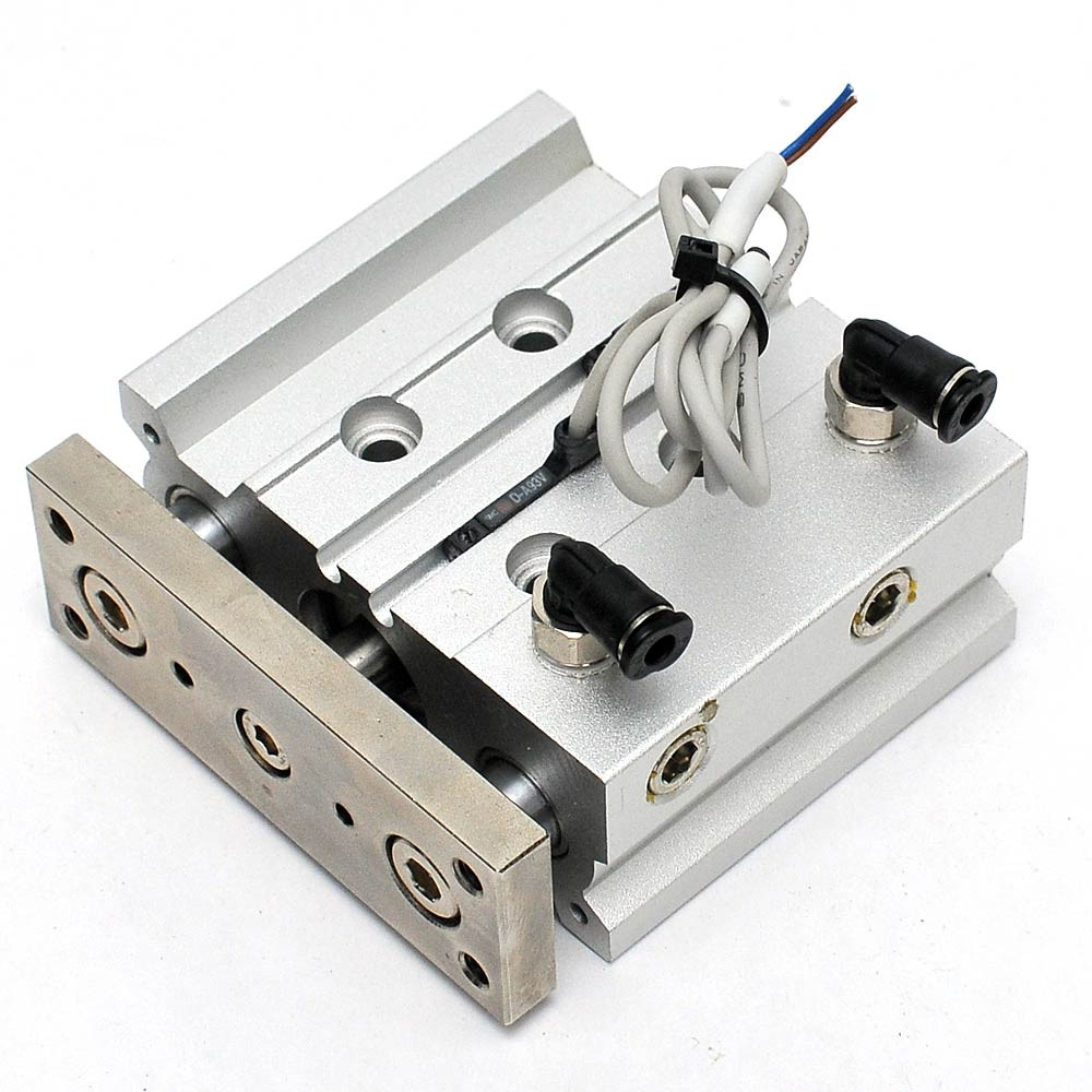 SMC MGPM20-20Z Linear Slide Dual Guide Rod Air Cylinder 30mm Stroke w/ Switches