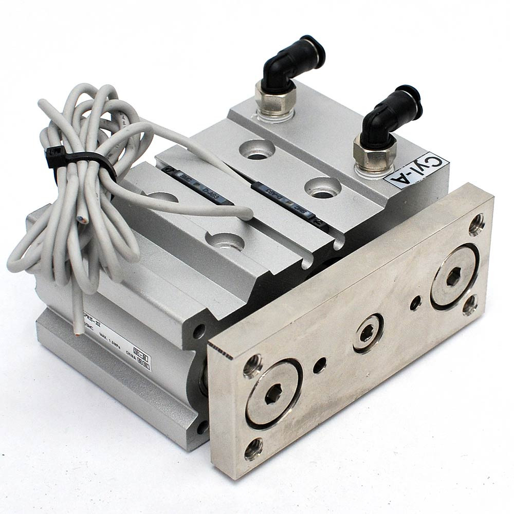 SMC MGPM25-20Z Linear Slide Dual Guide Rod Air Cylinder 20mm Stroke w/ Switches