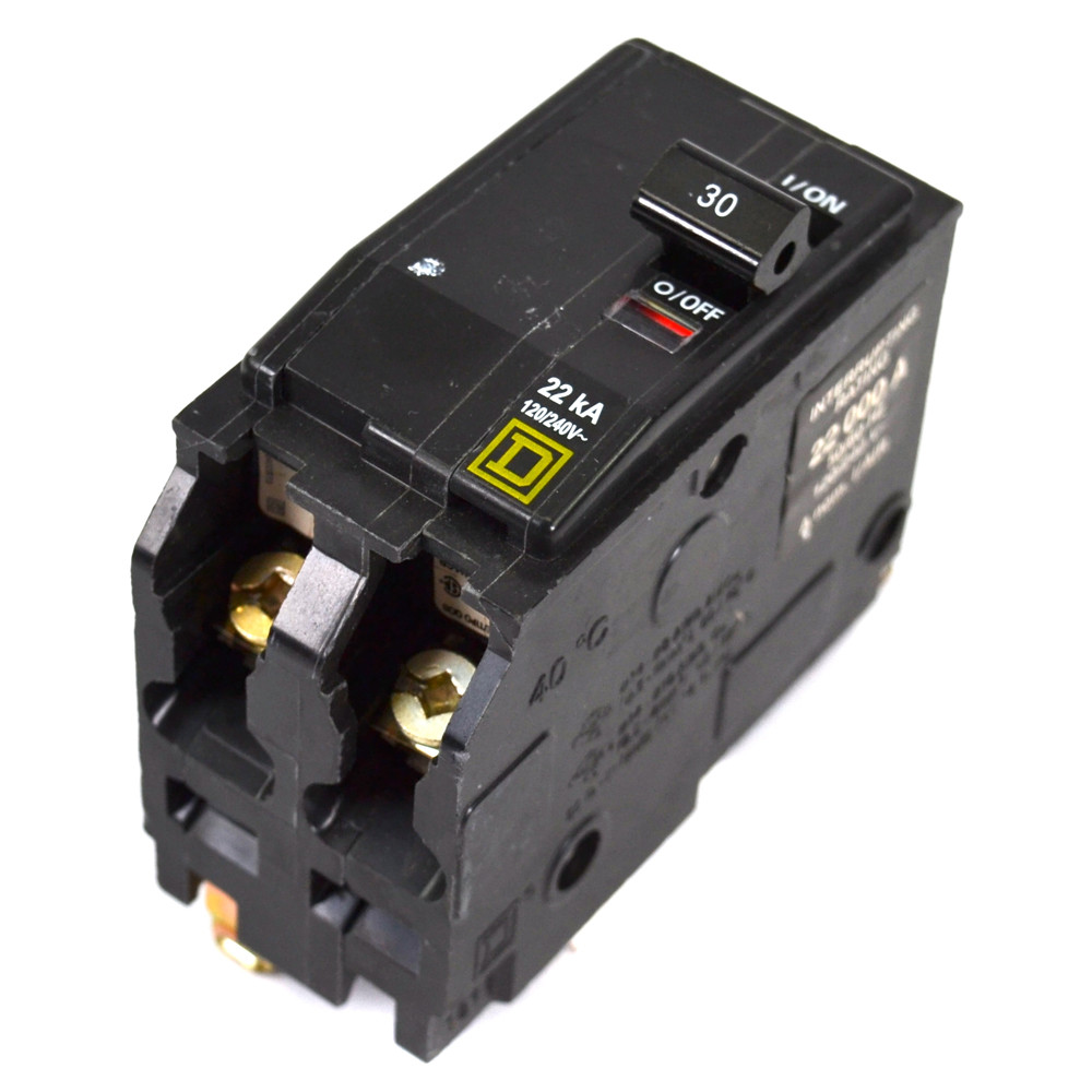 Square D QOB330 QOB Circuit Breaker 120/240V 30A 10kA 2-Pole Bolt-on