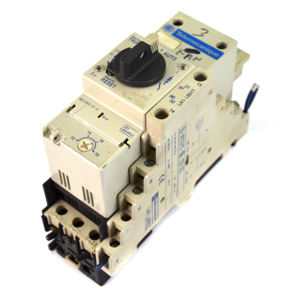 Telemecanique LD1LB030FC Motor Starter w/ Aux Contact Block and ...