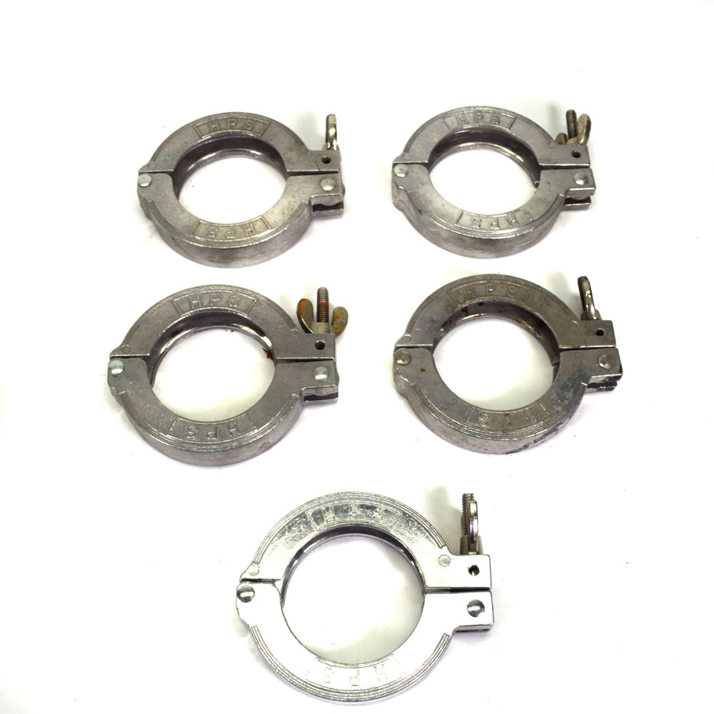 HPS NW-50 Aluminum Industrial Flanged Wing-Nut Vacuum Clamp (5)