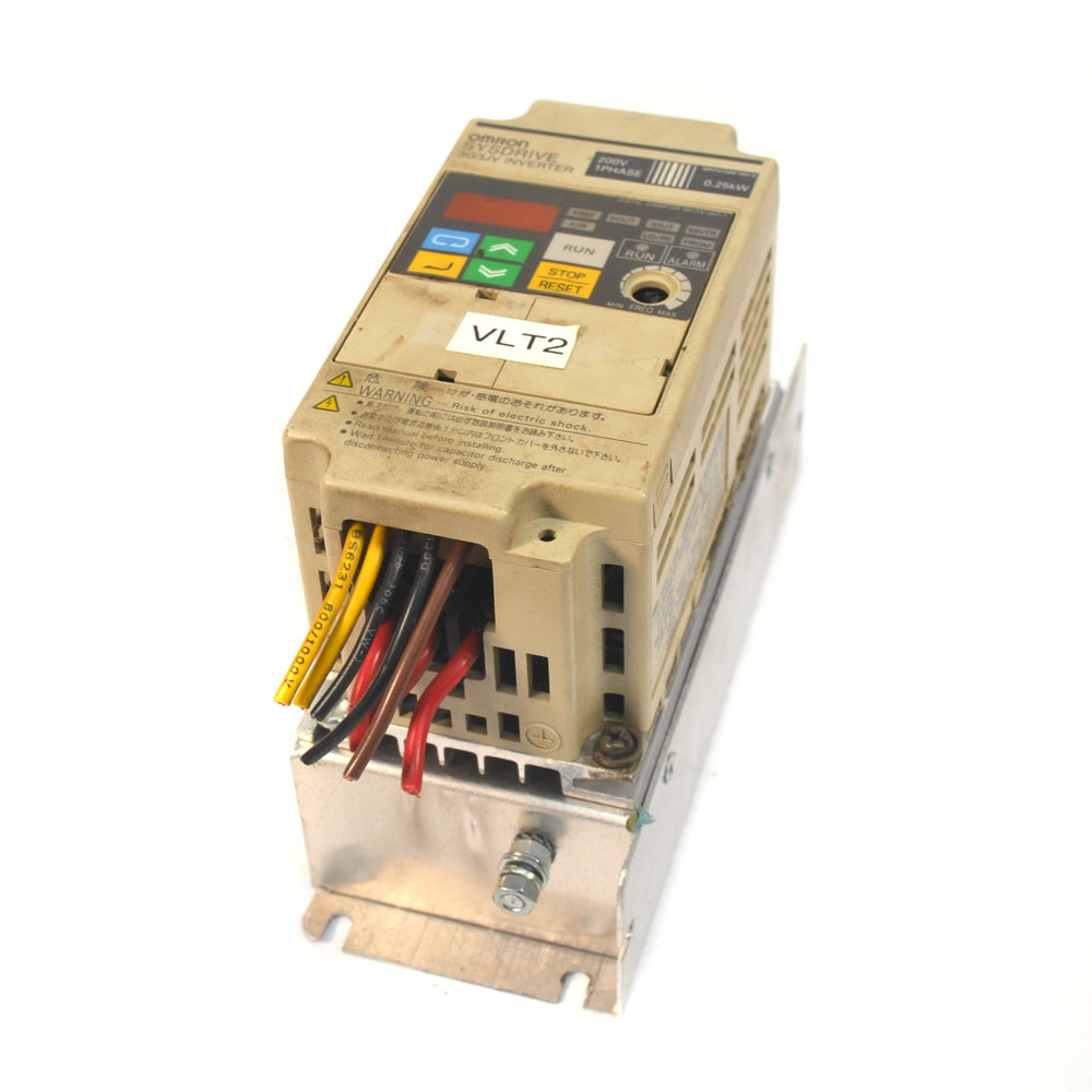 Omron 3G3JV-AB002 SysDrive 200V 0.25KW Varispeed Inverter Drive Missing ...