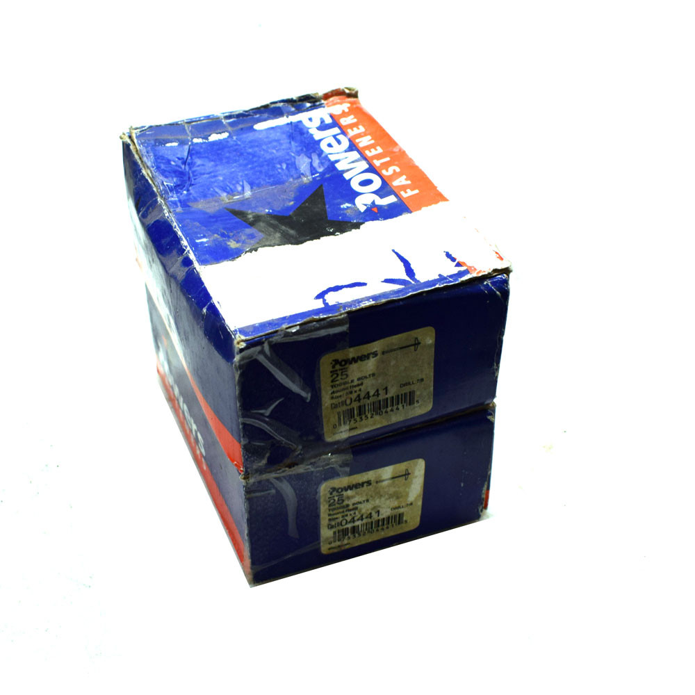 Powers Fasteners 04441 3/8" x 4" Round Head Toggle Bolts (50)