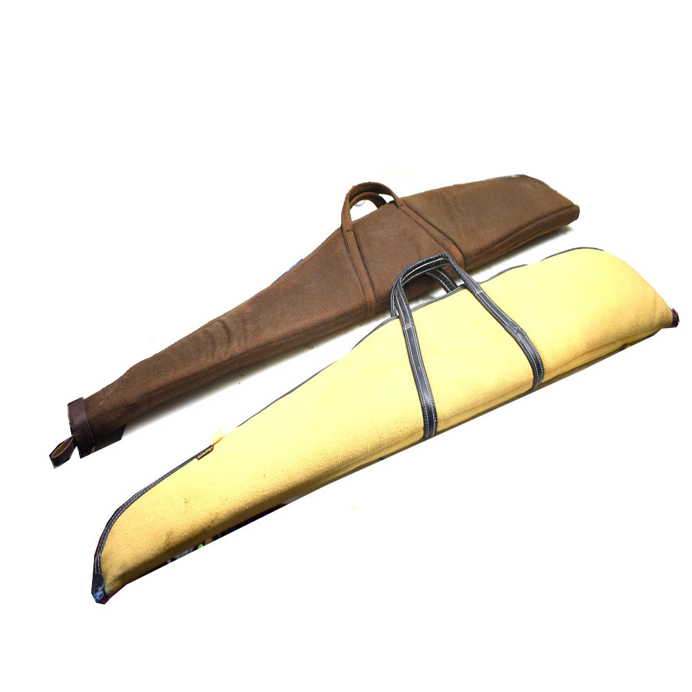 Kolpin 49" Canvas Rifle Carrying Cases Cotton Canvas Brown & Beige (2)