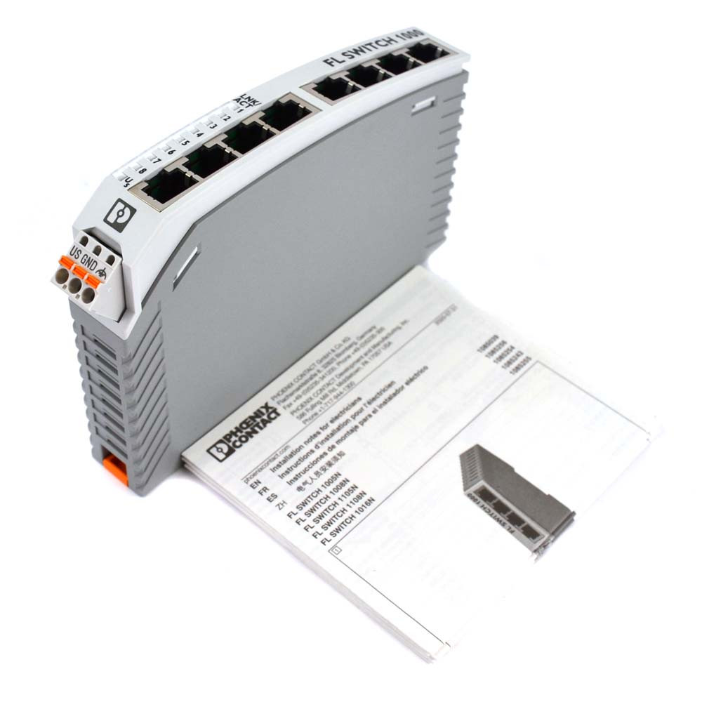 Phoenix Contact FL Switch 1108N Industrial Ethernet Switch 8-Port Unmanaged