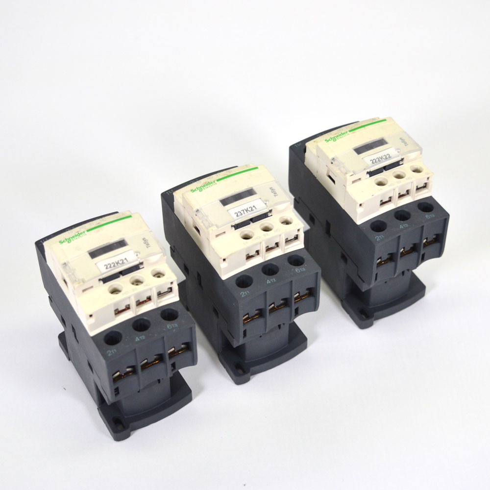 Schneider Electric LC1 D32 TeSys 32 Amp 24VDC Coil Contactors 32A (3)