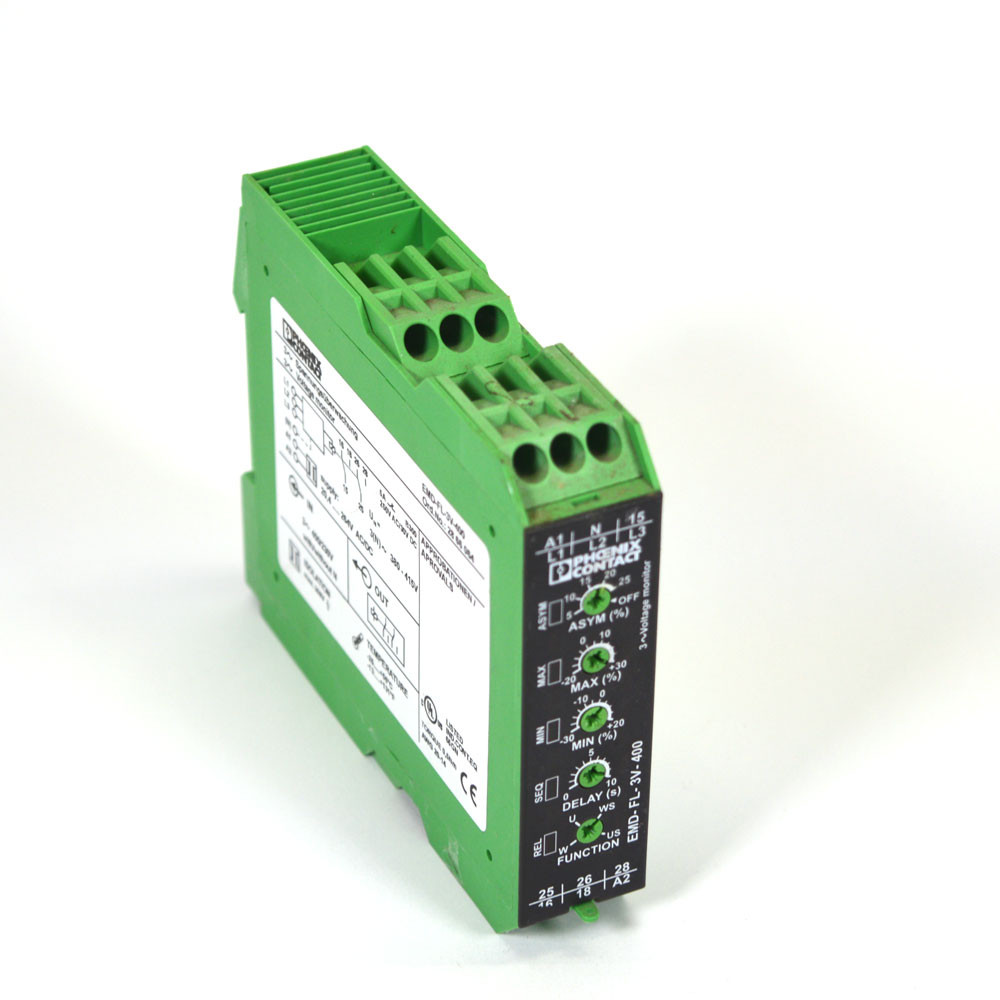 Phoenix Contact EMD-FL-3V-400 3-Phase AWG 20-14 400/230 V Monitoring Relay