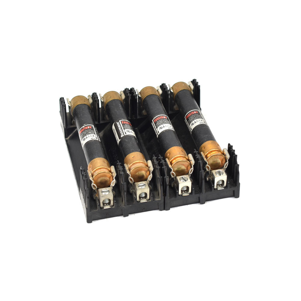 Bussmann H60030-2CR Fuse Holder (2) w/ Fusetron FRS-R-1-1/4 Amp Fuses (4)