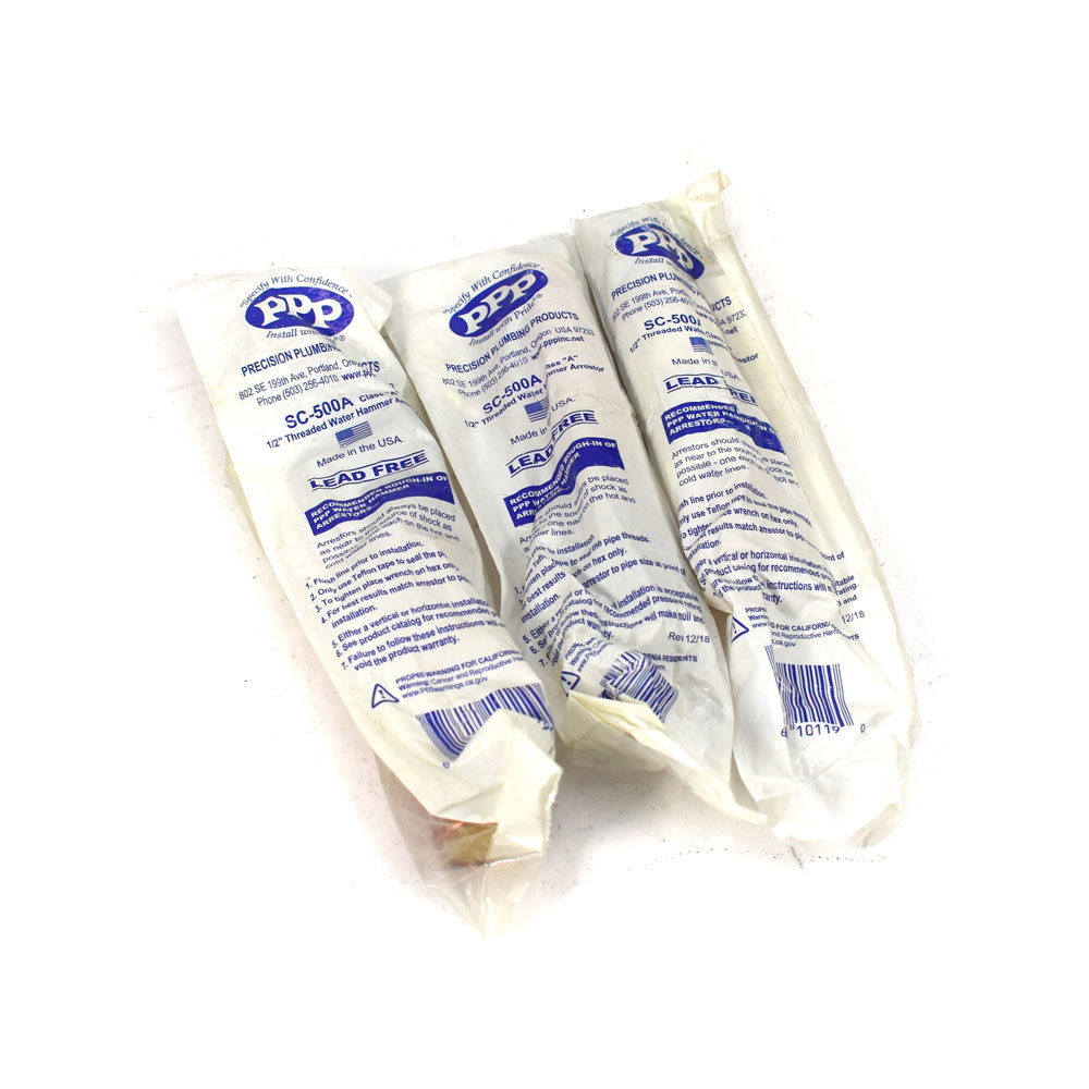 NEW PPP SC-500A Lead-Free Water Hammer Arrestor Rough-in 1/2" Threaded (3)