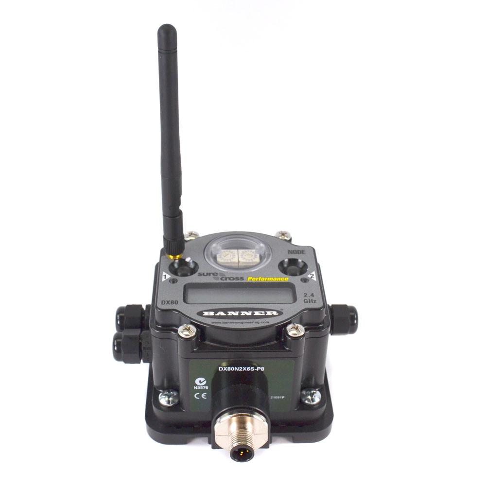 Banner DX80N2X6S-P8 DX80 Sure Cross Performance Series Wireless Gateway ...