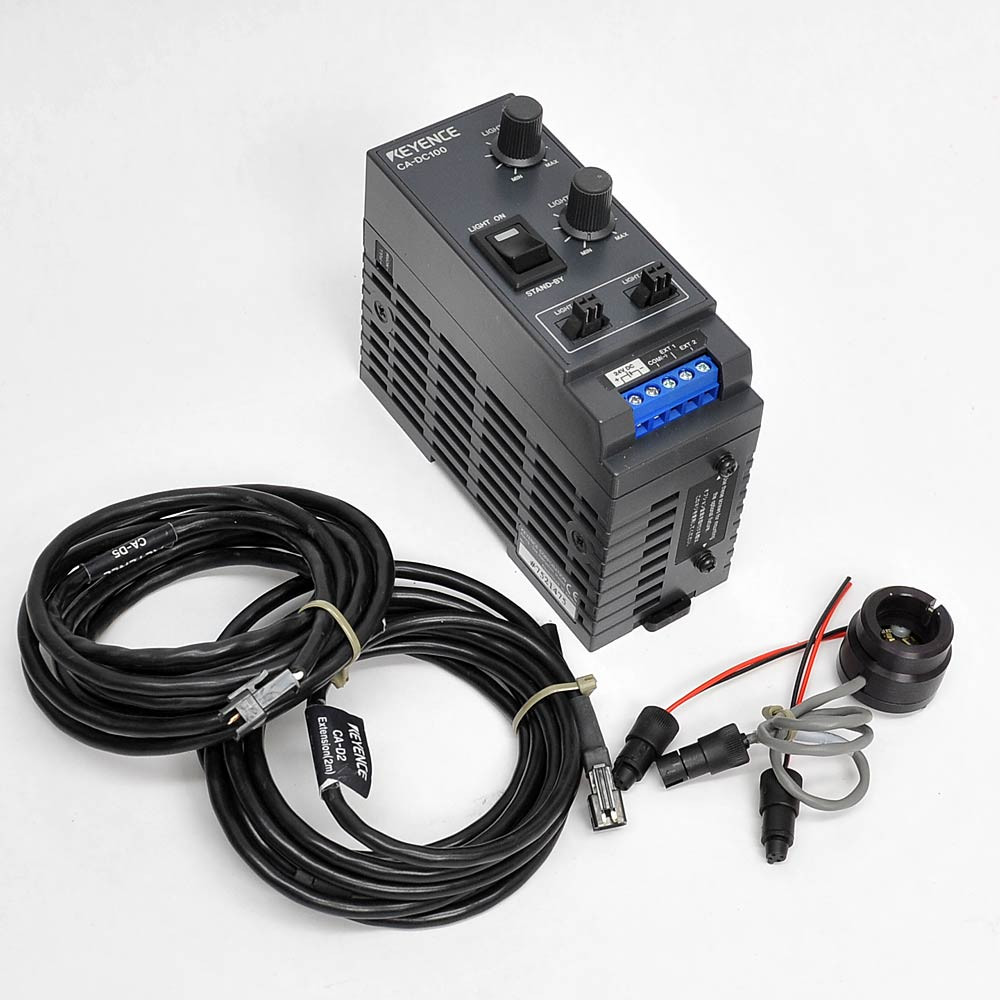 Keyence CA-DC100 PWM 12V Light Lighting Controller with Cut Cables and LED