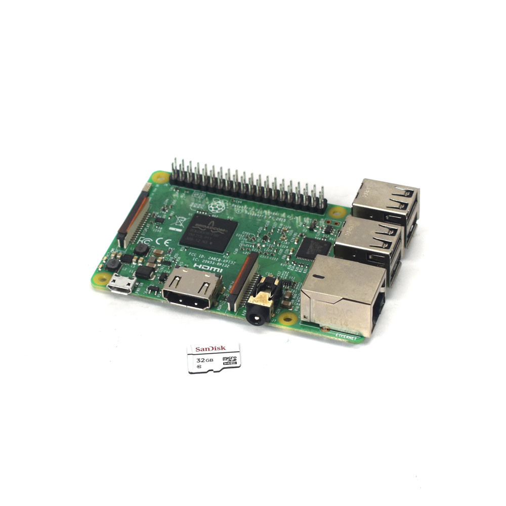 Raspberry Pi 3 Model B v1.2 w/ Full Size HDMI, 4x USB 2.0, & 32GB Micro ...