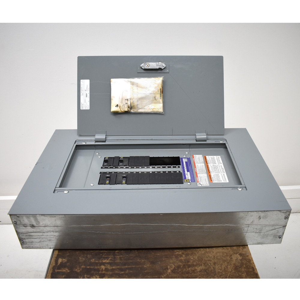 Square D NQ430L2C 225A 3P4W 240VAC 48VDC Panelboard Enclosure w/ Breakers