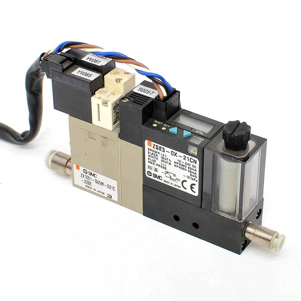 SMC ZX Vacuum Ejector Generator with ZSE3 Digital Pressure Switch and ...